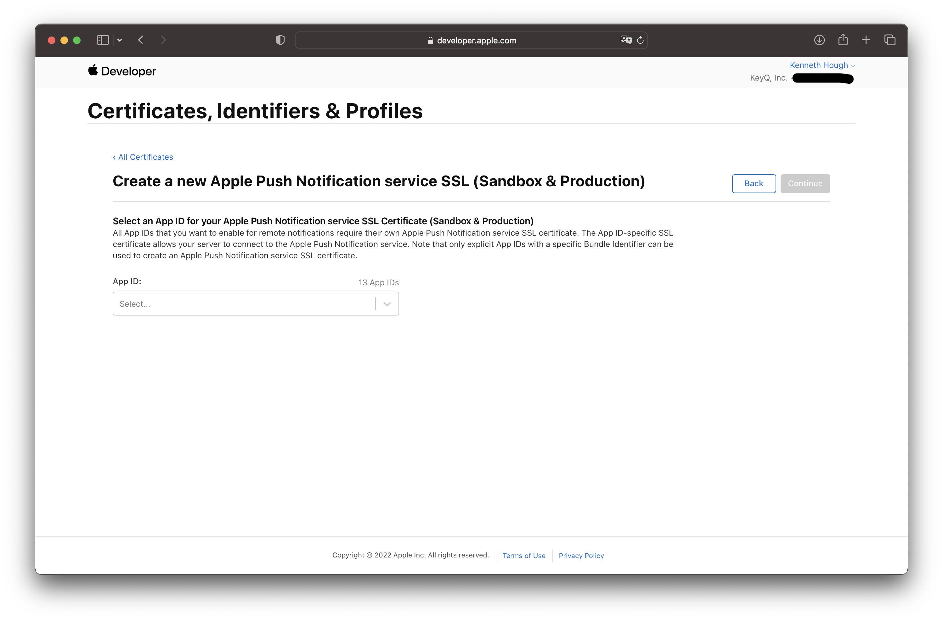 How to renew an Apple Push Notification service (APNs) certificate